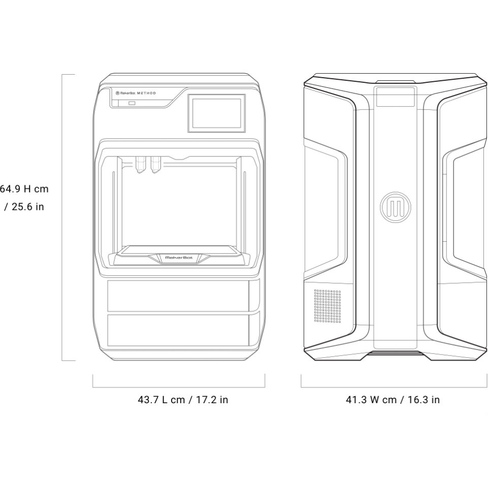 MakerBot Method X FDM 3D Printer | 3D Printing Supplies, 3D Printers ...